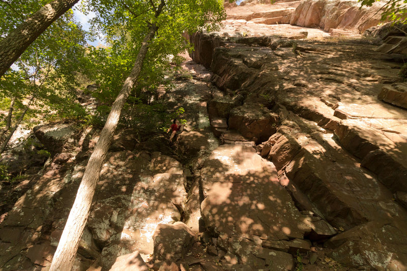 Rock Climb Loose Block, Southeastern Lowlands