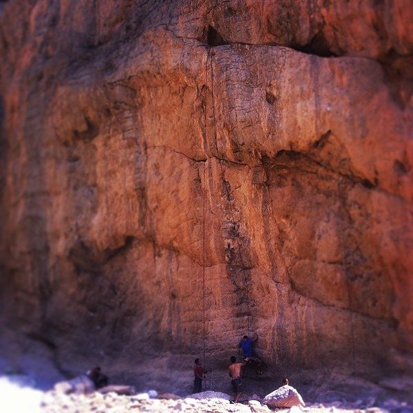 Rock Climbing in Azimuth Wall, Tawiyan