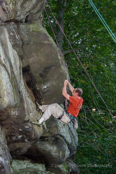Rock Climb Inverted Iron Cross, Patapsco Valley State Park