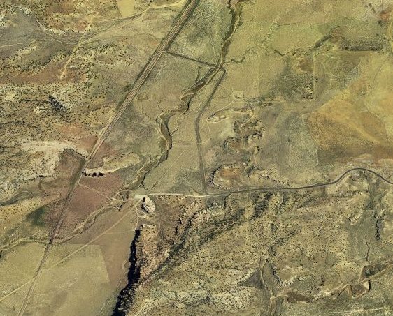 Aerial view of the Mentmore area