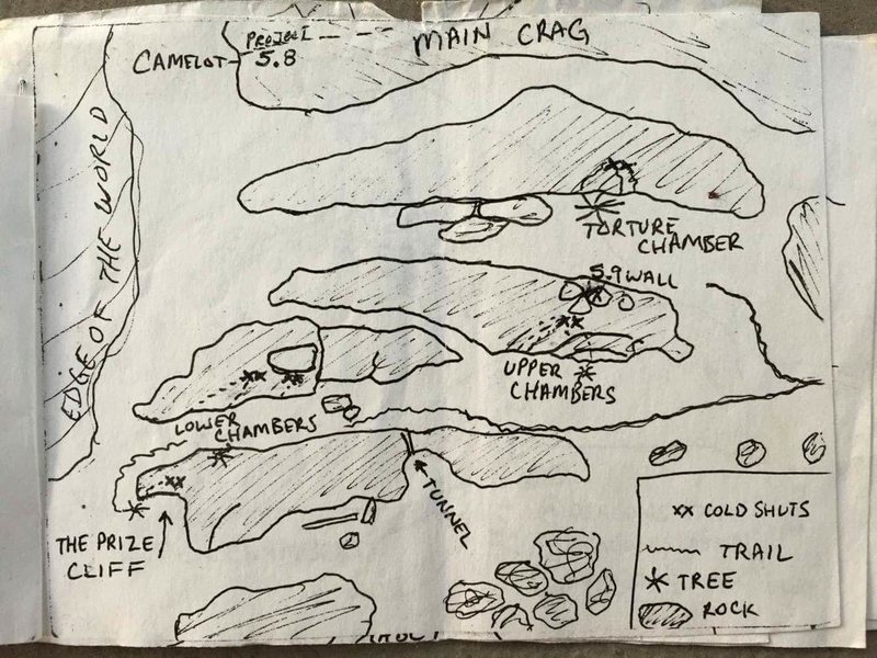 Just a super rad map of the Castle Rock area hand-drawn by Chris ...