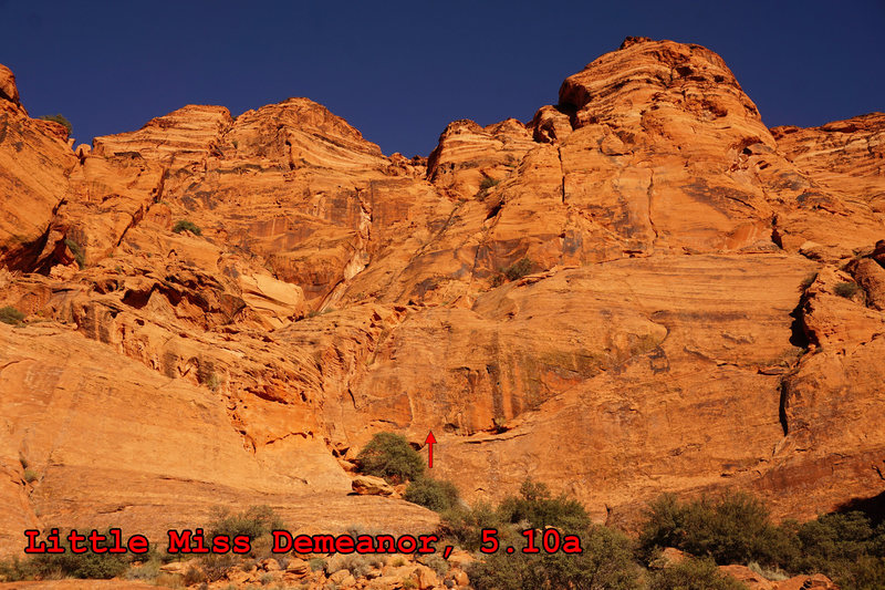 Rock Climb Little Miss Demeanor, Southwest Utah