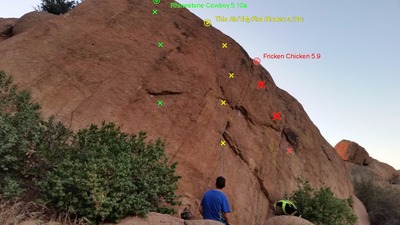 Rock Climbing in Waco Wall, Los Angeles Basin