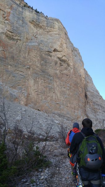 The stunning cliffs of North Face-Main wall