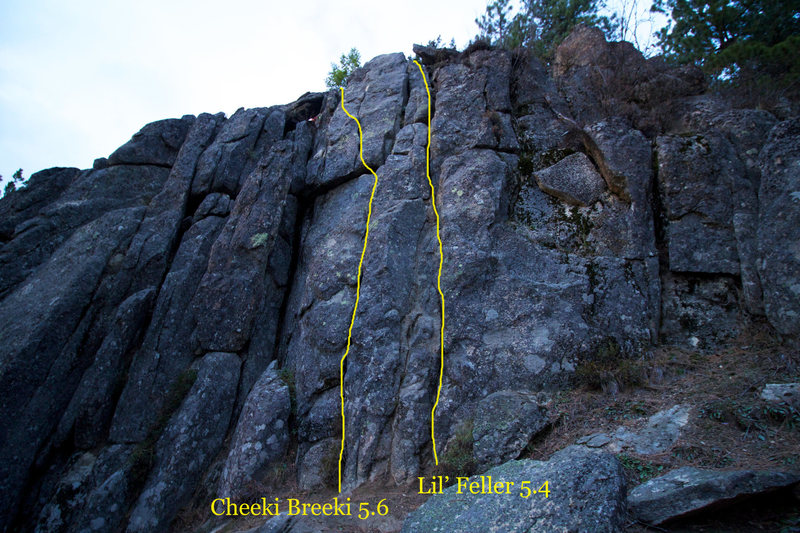 Climbing in Nemesis Cliff (AKA Granite Point), North Idaho