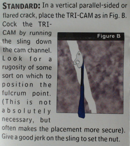 The finer points of placing Camp Tricams in their active postion