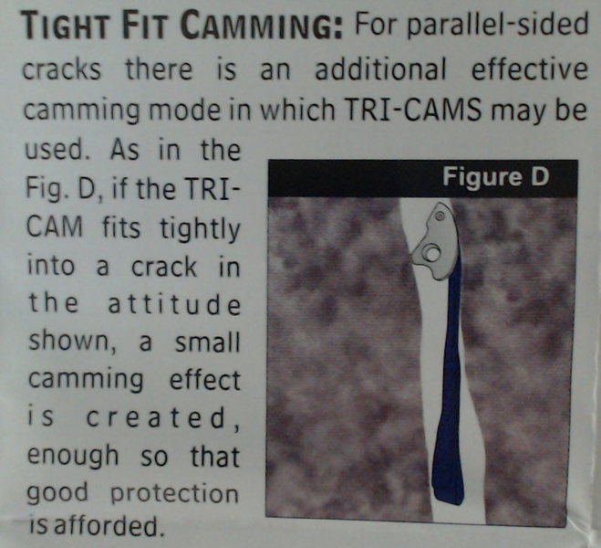 The finer points of placing Camp Tricams in their active postion