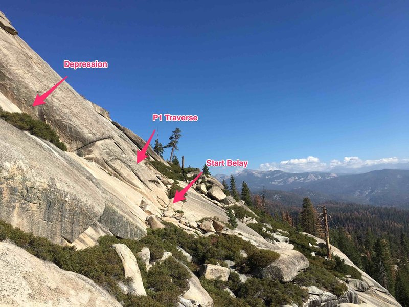 Rock Climb Coronet, Western Sierra
