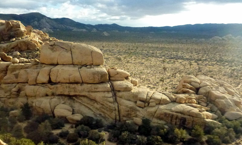 Rock Climbing in The Shade Structure, Joshua Tree National Park