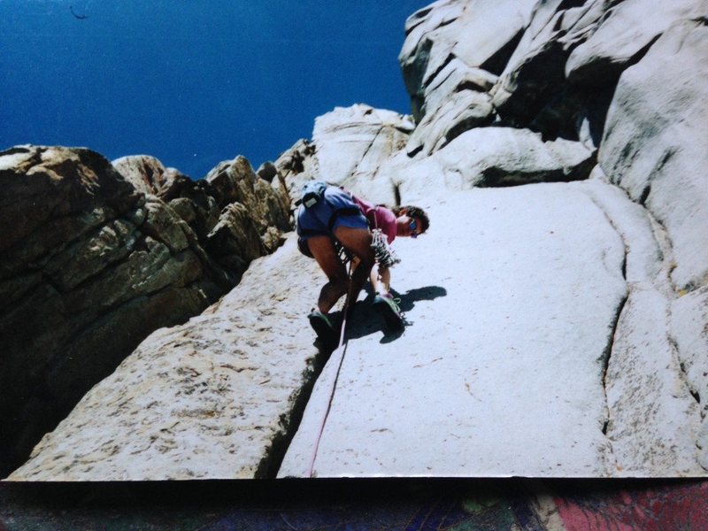 Fletcher Wilson on the classic 5.9 hand crack on the 2nd pitch of ...