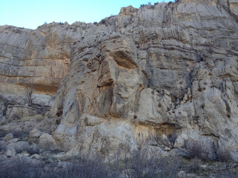 Rock Climbing in Clean Slate Wall, Southern Nevada