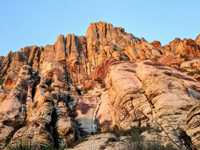 Rock Climbing in Labyrinth Wall, Red Rocks