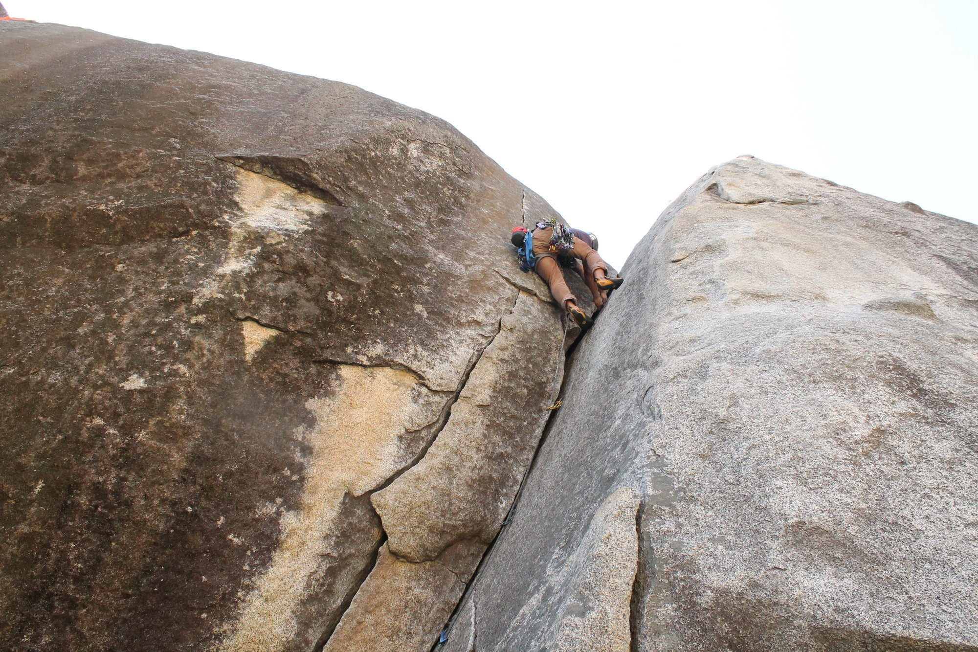 Liebacking the climb. If chosen wisely, this climb can yield a lot of ...