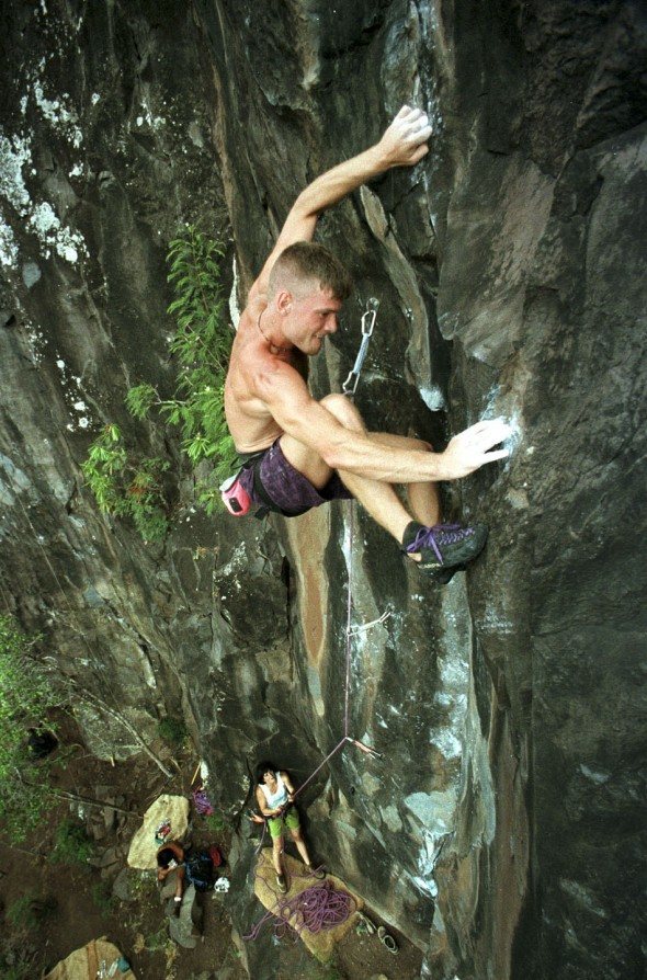 Trinity in 1994. Back then the route was graded 5.12c. However, at some ...