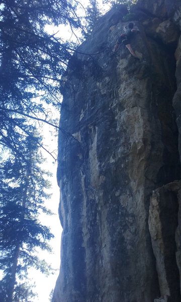 Rock Climb Plastered Bastard, Spearfish Canyon
