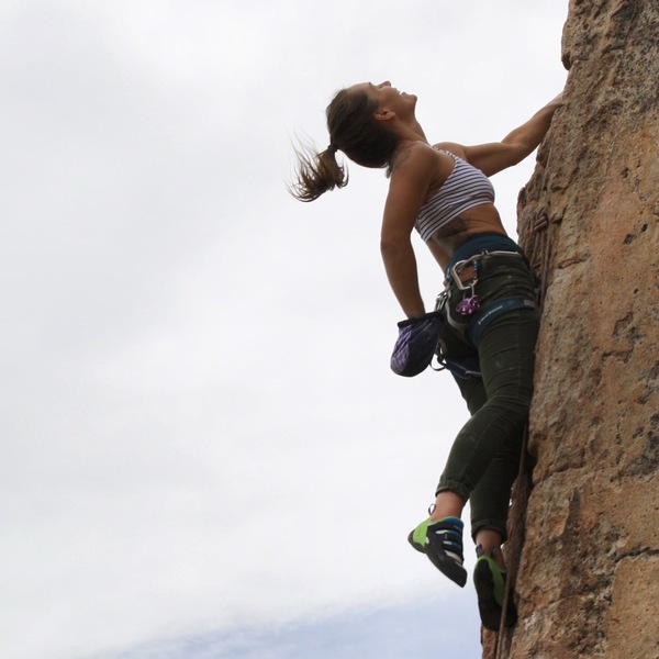 Lead climb, sixth bolt