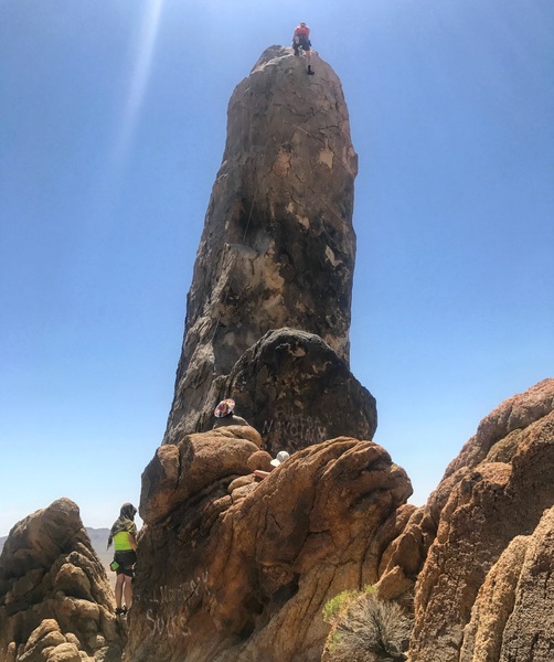 Rock Climb Pecker Wrecker Arete, High Desert