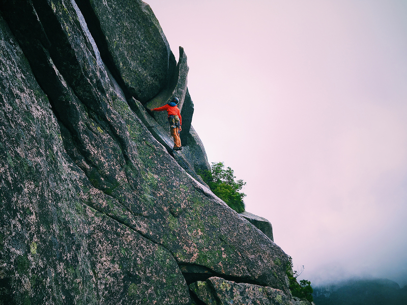 Rock Climb Moby Grape, *Cannon Cliff