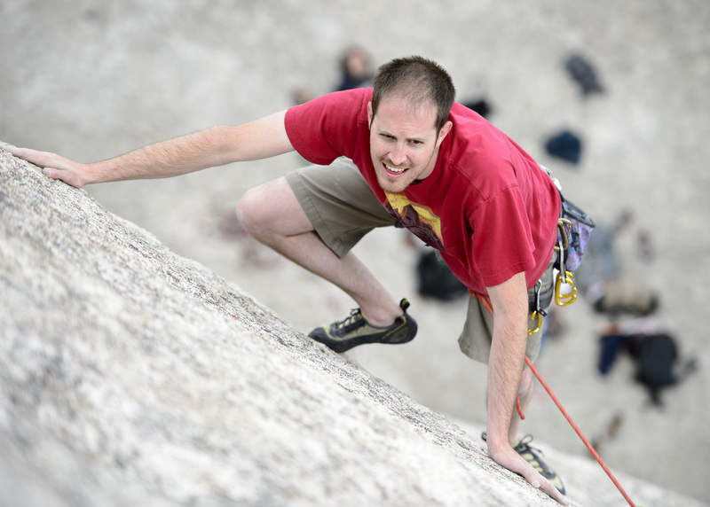 Colin Bagley contemplating his next hand on There's Friction Afoot (10.b)