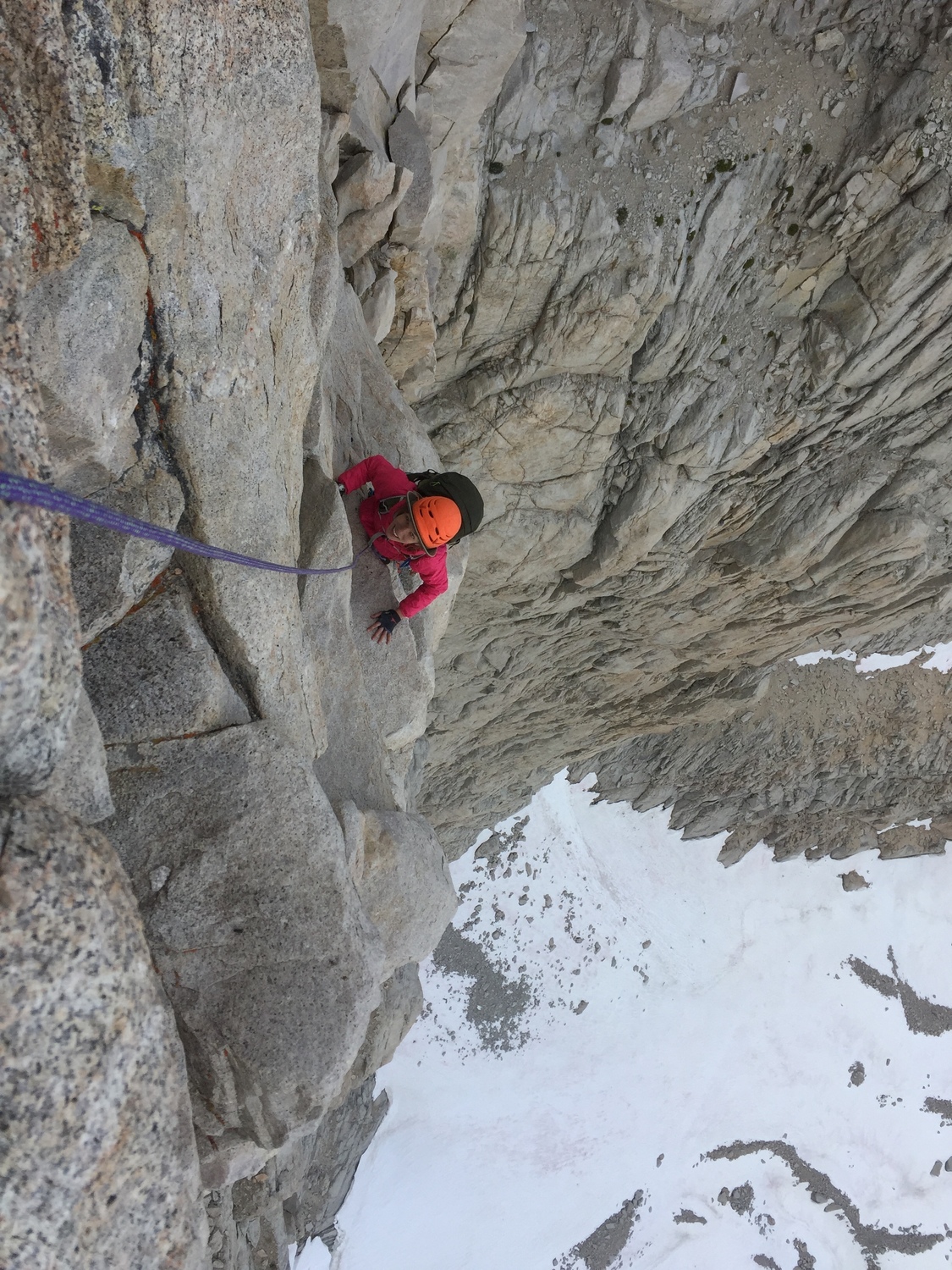 At the end of the FAT. Kats first alpine climb, first multi pitch ...