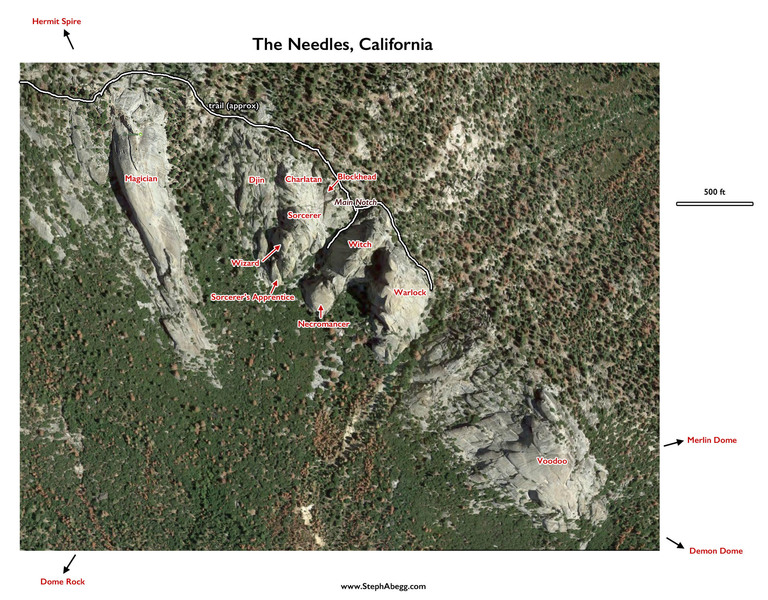 Needles Area Map