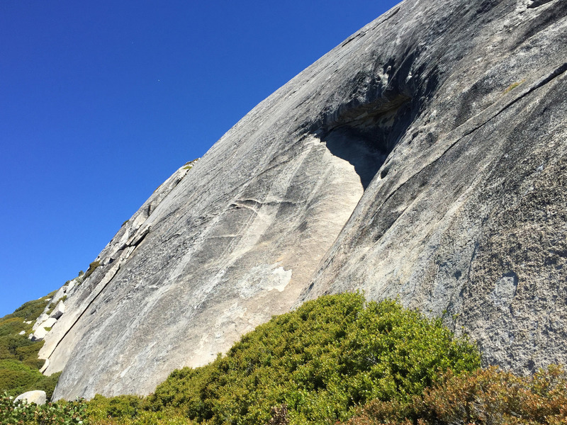 Rock Climbing in Crystal Wall Area, Lake Tahoe