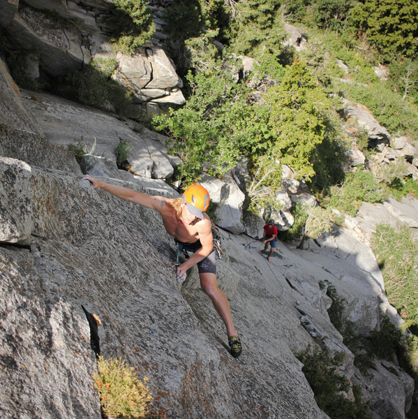 Rock Climb Stifflers Stiffy, Little Cottonwood Canyon