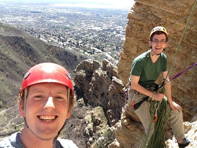 The hanging belay between P3 & P4 is awesome! Fairly exposed and the ...