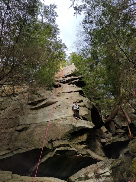 Climbing in Panther Caves, The Northwest