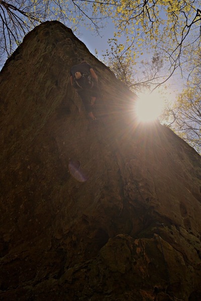 Rock Climbing in Black Sheep Boulder, *Jackson Falls