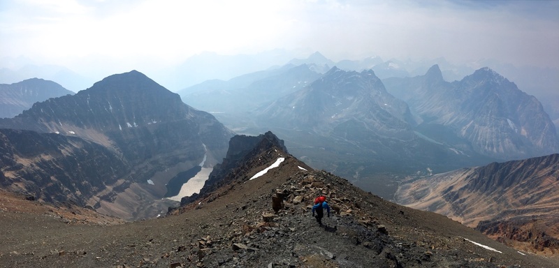 This photo was taken on the descent via the West Ridge, shortly after ...