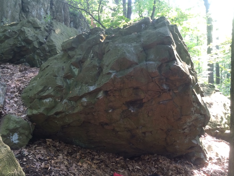 Bouldering in Turtle Back Rock, c. NorthEast