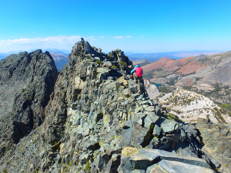 Derek Field and the summit in view
