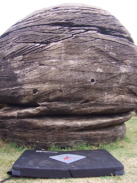 Climbing in Pac-Man Boulder, Rock City