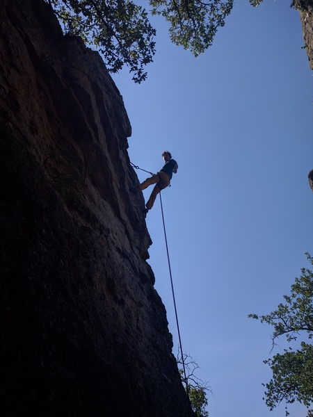 Setting up the top rope