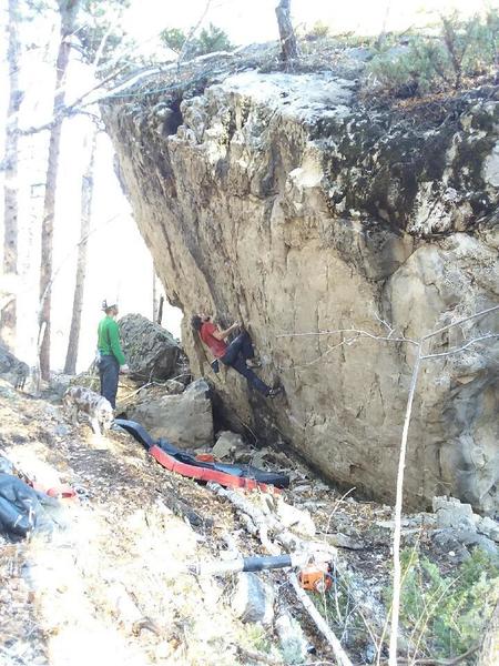 Bouldering in The Latchstrings, Spearfish Canyon