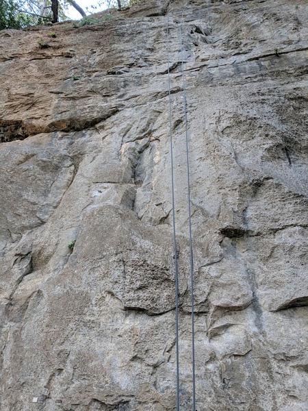 Rock Climb Engineering a Goat Rope, King's Bluff