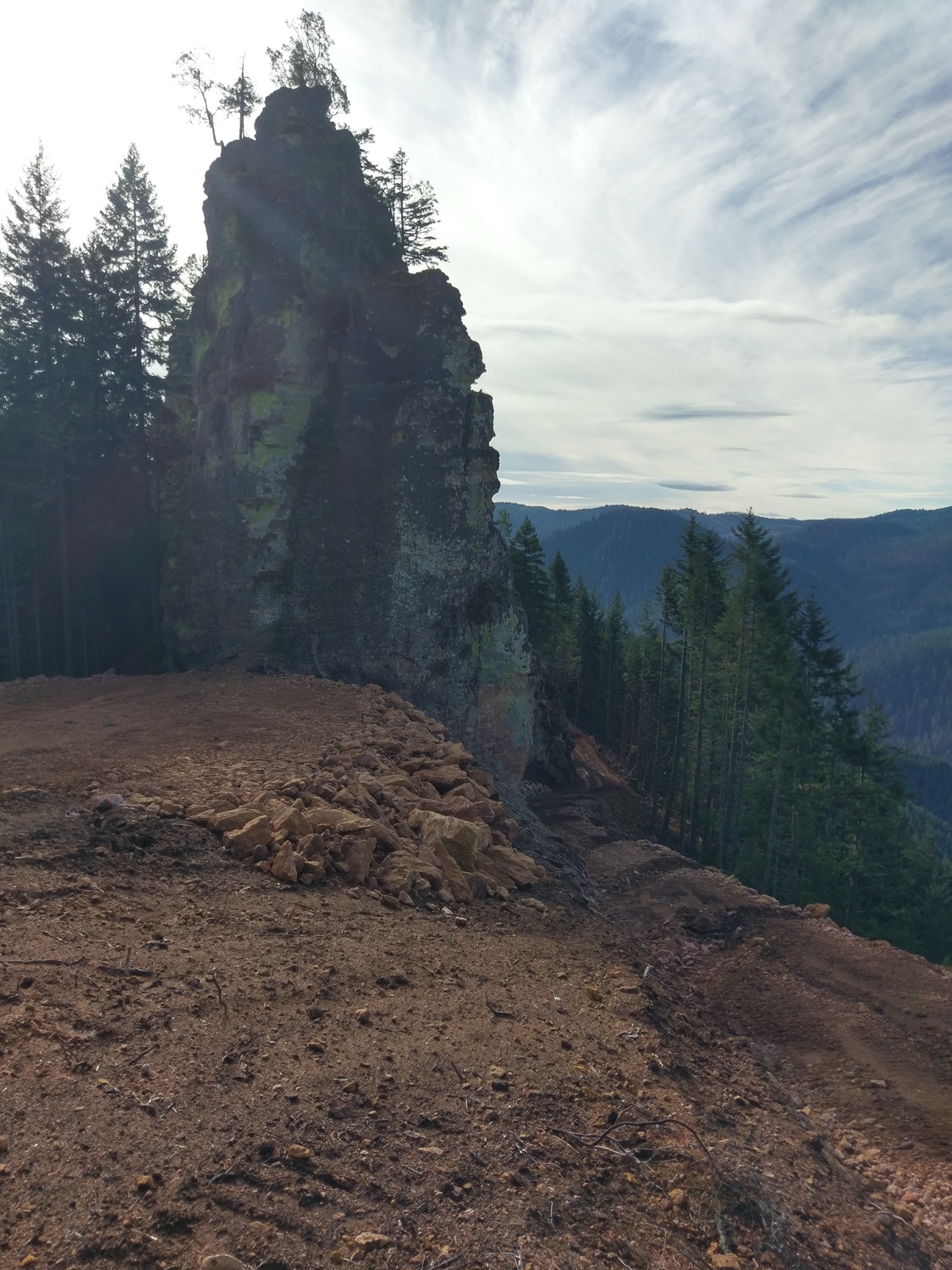 Lone Rock Timber/Weyerhauser finished blasting an access road and then ...