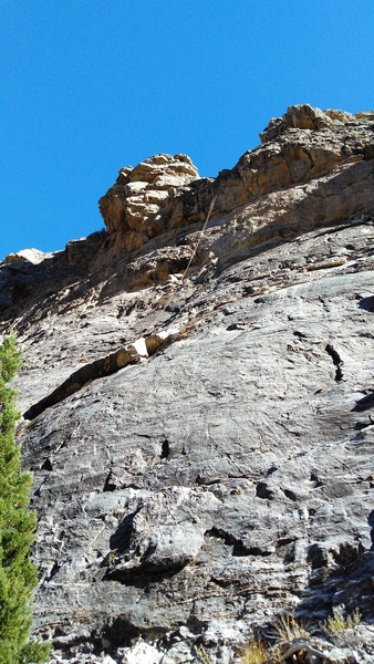 Rock Climb Something about The Simpsons, Cross Mountain Boulders