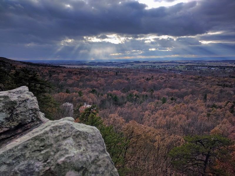 Rock Climbing in White Rocks, South Central PA