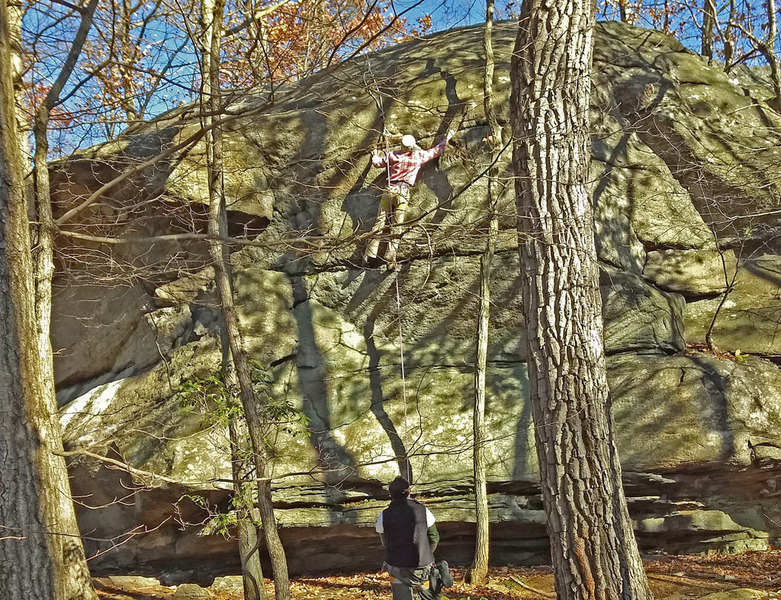 Rock Climbing in Fern Cliff, Powerlinez