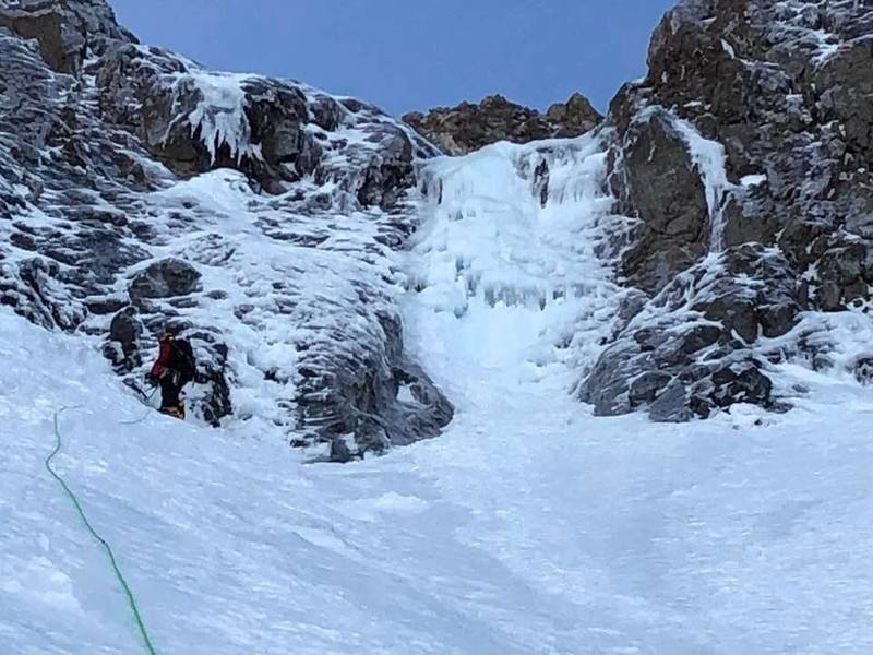 2nd ice step. Dec 2017