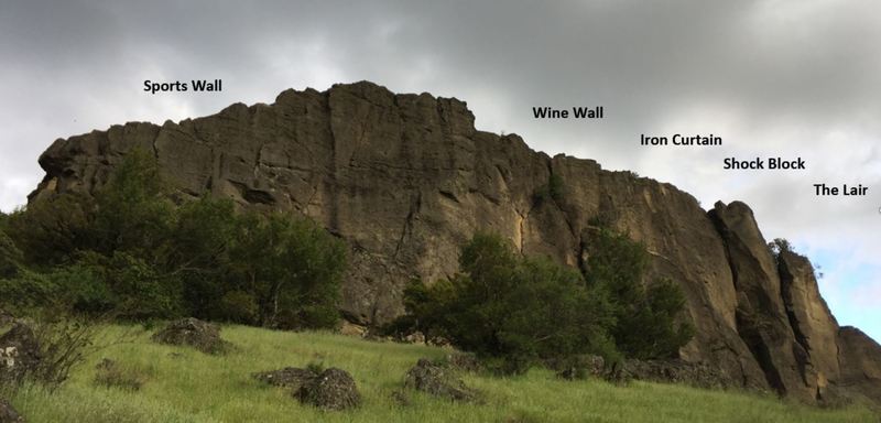 Rock Climbing in Table Rock, San Francisco Bay Area