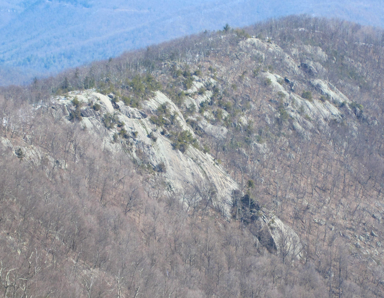 The main granite slabs at Pinnacle Ridge.