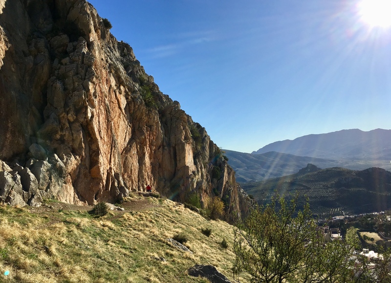 Rock Climbing in Castillo de Santa Cantalina, Spain