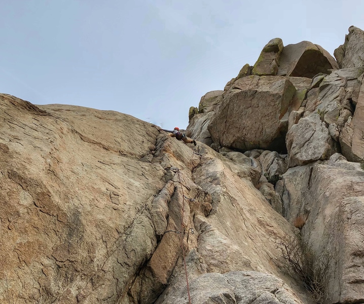Rock Climb Slide Action Traction, Central Arizona