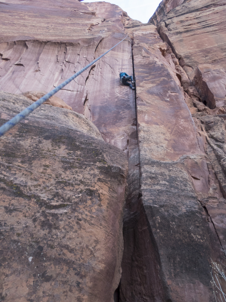 Rock Climb Road Runner, Southeast Utah