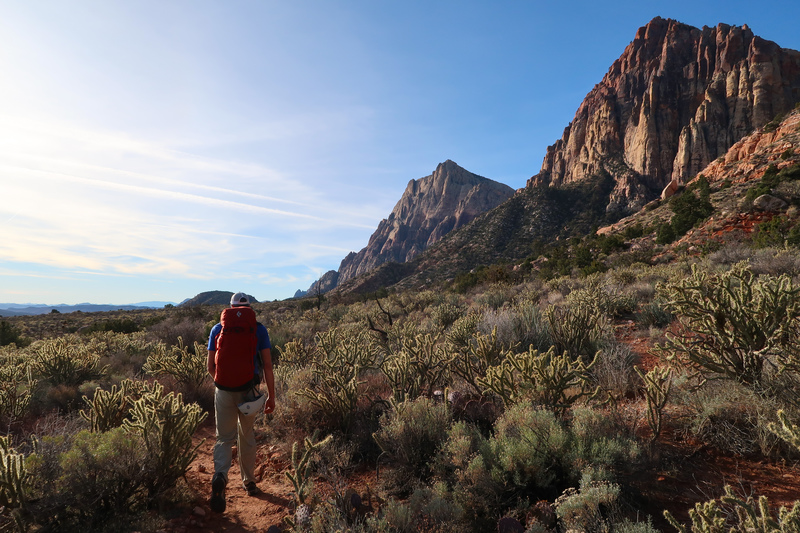 Hiking towards Juniper Canyon