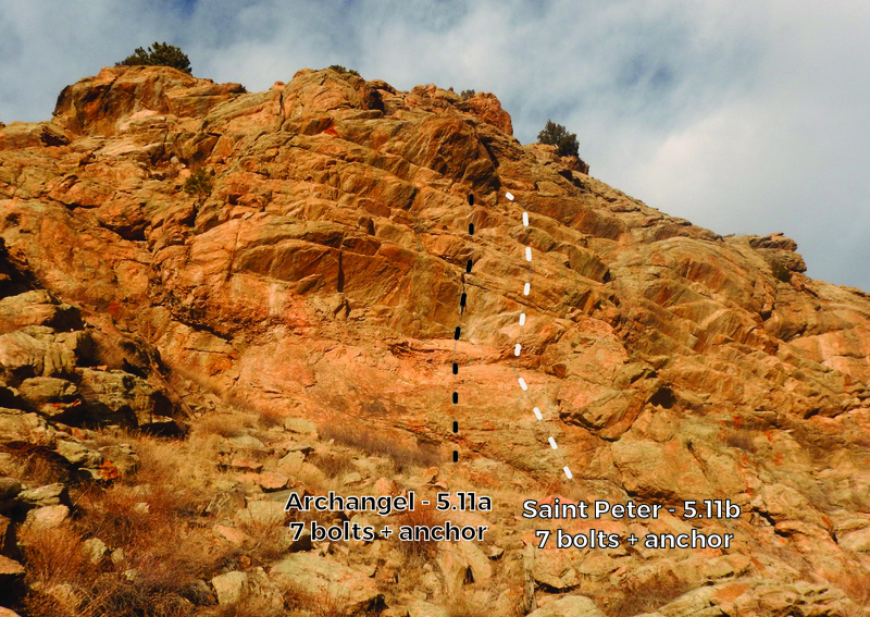 Rock Climbing in The Pearly Gates, Golden