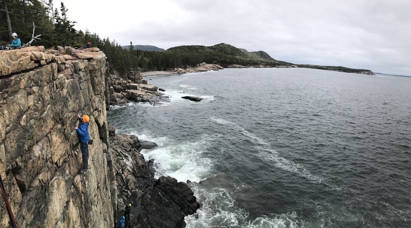 Rock Climb Wonder Wall, -Acadia National Park